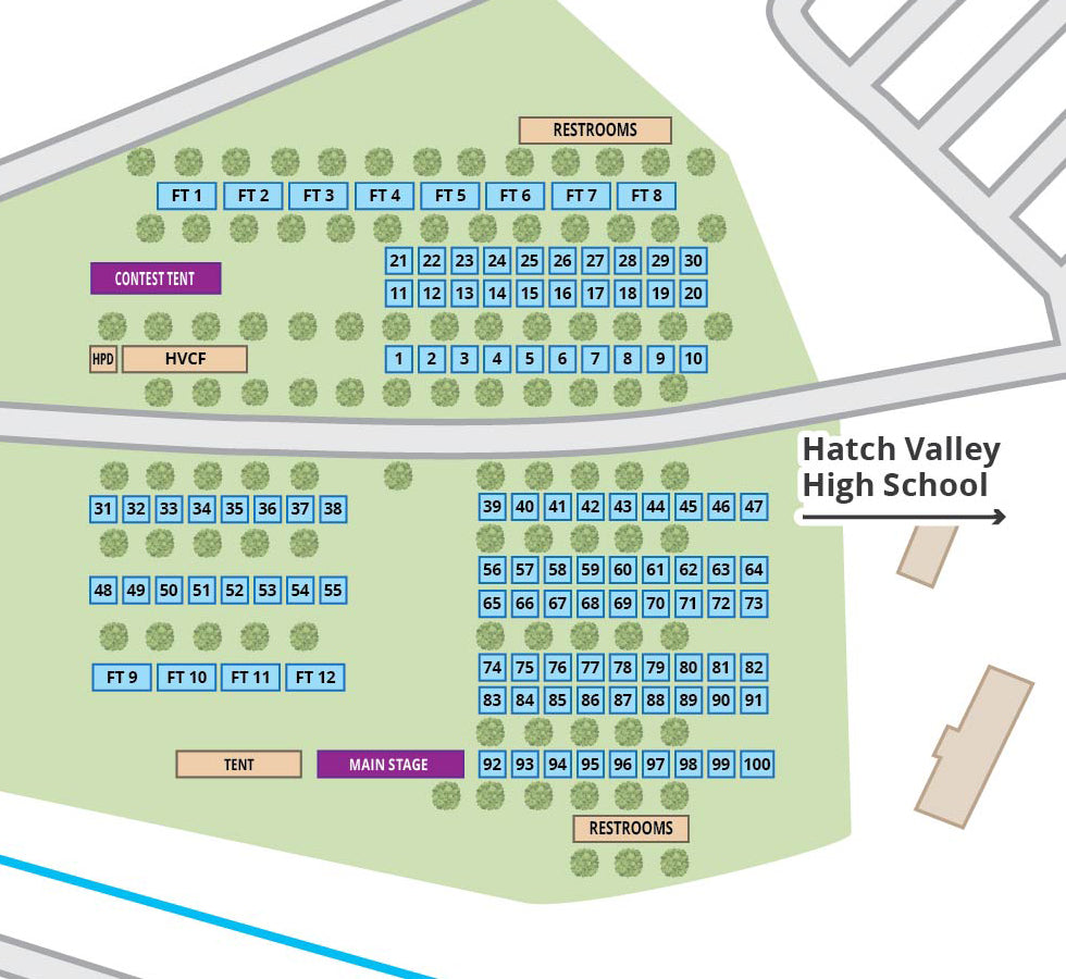 Festival Booth Map – Hatch Chile Festival